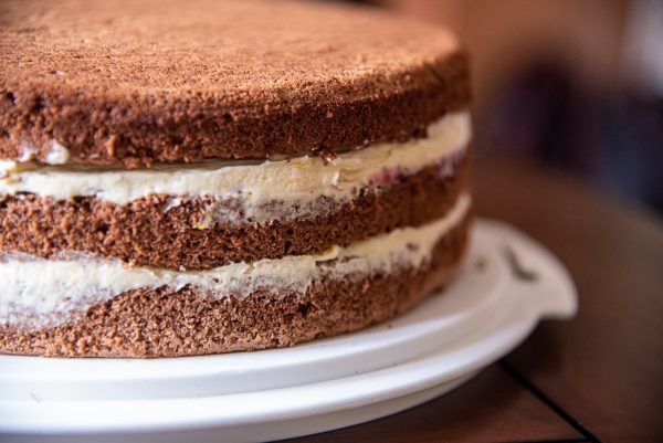 Polish Chocolate Sponge Cake (Biszkopt ciemny)